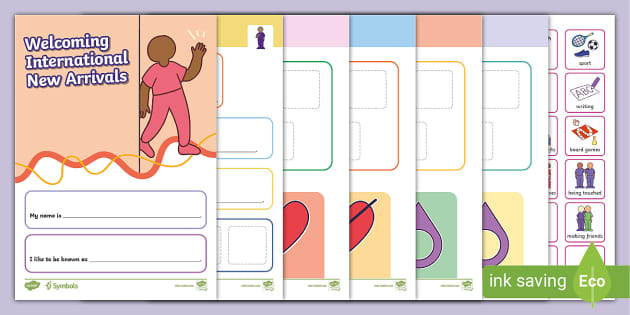 Twinkl Symbols: Welcoming International New Arrivals Booklet