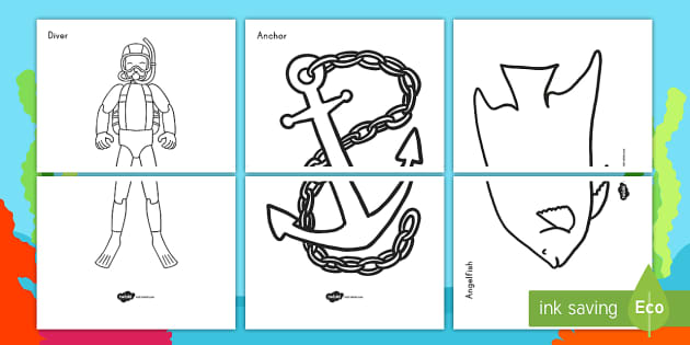 Under the Sea Coloring Pages | Resource | Twinkl USA