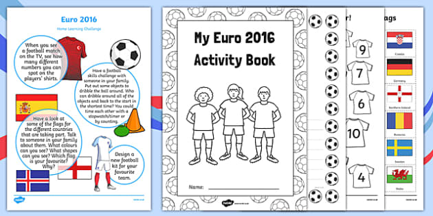 EYFS Euro 2016 Nursery FS1 Home Learning Activity Pack