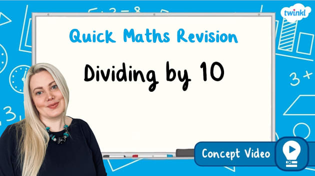 👉 Dividing by 10 | KS2 Maths Concept Video (teacher made)