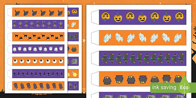 Halloween Paper Chain Primary Resources Teacher Made 