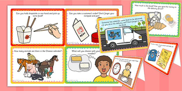 Chinese Takeaway Challenge Cards (teacher made) - Twinkl