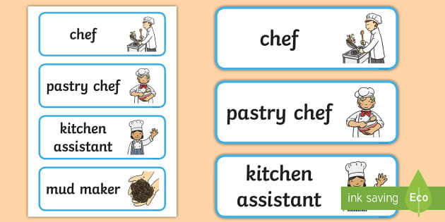 Mud Pie Kitchen Role Play Labels (Teacher-Made) - Twinkl
