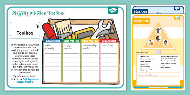 * NEW * Self-Regulation Toolbox Worksheet - Twinkl