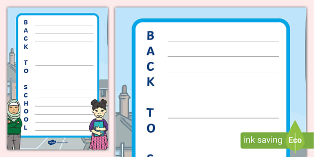 Back to School Acrostic Poem | Twinkl Teaching Resources