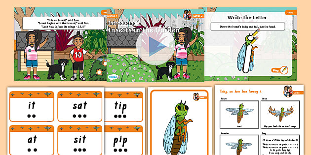 NZ Phonics: Level 2: Week 2: Lesson 1: 'i' Phonics Sound