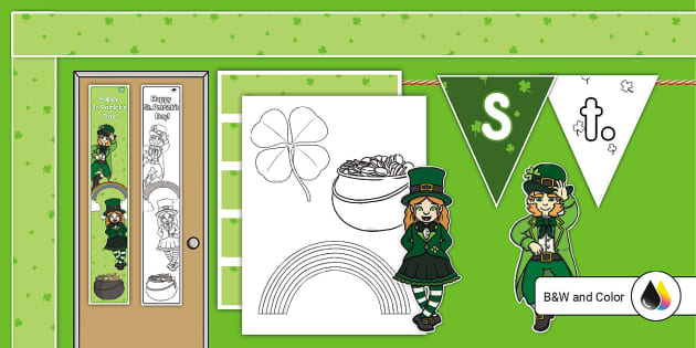St Patrick’s Day Door Decor Resource Pack | Twinkl USA