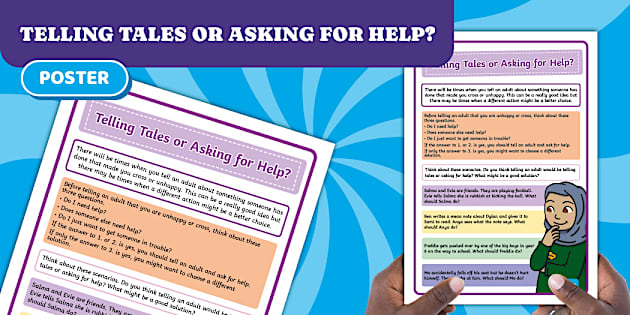 Telling Tales or Asking for Help? Poster