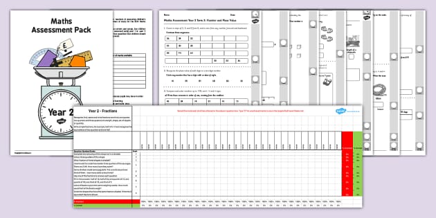 Year 2 Maths Assessment Pack Term 3 - Twinkl