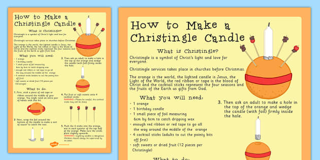 How to Make a Christingle Candle