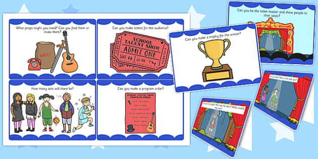 Talent Show Role Play Challenge Cards (Teacher-Made)