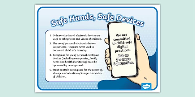 Safe Hands, Safe Devices Practices Poster (teacher made) Safe Hands, Safe Devices Practices Poster (teacher made)