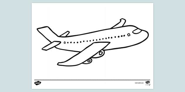 Aeroplane Colouring Sheet | Colouring Sheets (teacher made)