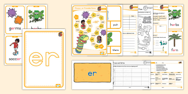 Grade 2 Phonics Pack -er (Hecho por educadores) - Twinkl