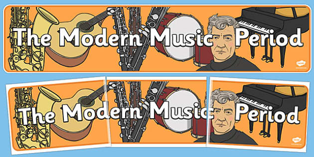 Modern Period Music Display Banner (teacher made) - Twinkl