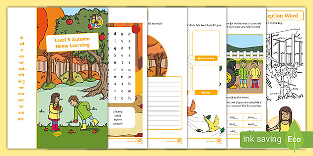 Level 5 Autumn Themed Home learning Booklet 3 (teacher made)