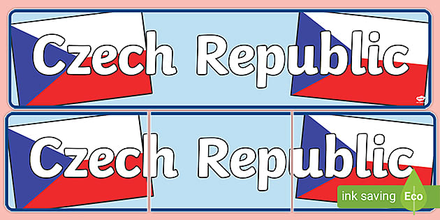 FREE! - Czech Republic Display Banner (teacher made)