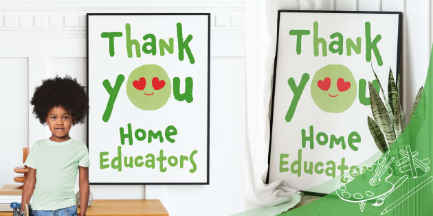 😊 Thank You Home Educators Emoji Poster | Twinkl Art Gallery