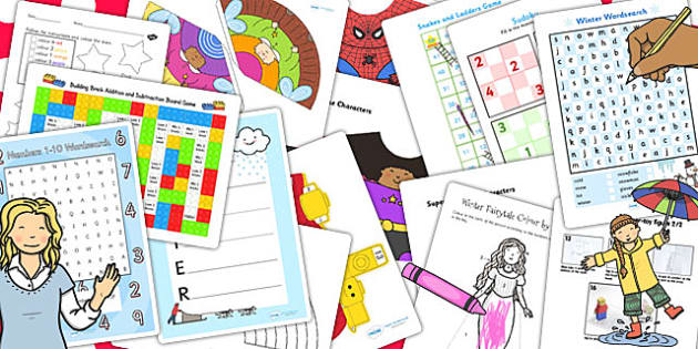 Teaching Assistant Rainy Day Activity Pack