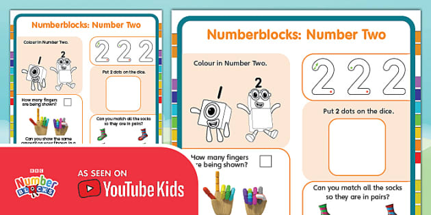 FREE Numberblocks: Number 2 Activity | Twinkl (teacher made)