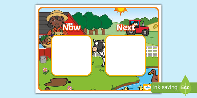 Farm Now and Next Board (teacher made) - Twinkl