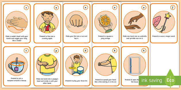Phonics Action Cards - Phonics Resources