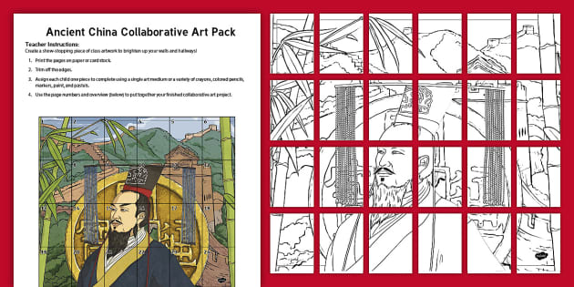 Ancient China Collaborative Art Pack - Twinkl