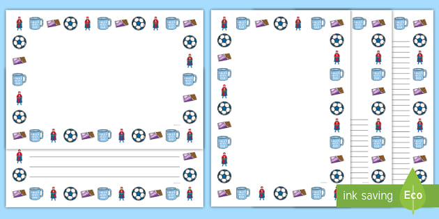 FREE! - Father's Day Page Border Images (teacher made)