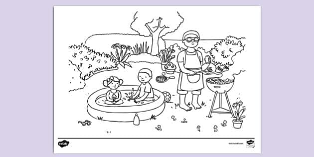coloring pages summertime
