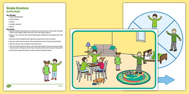 Simple Emotions Busy Bag Resource Pack for Parents - Twinkl