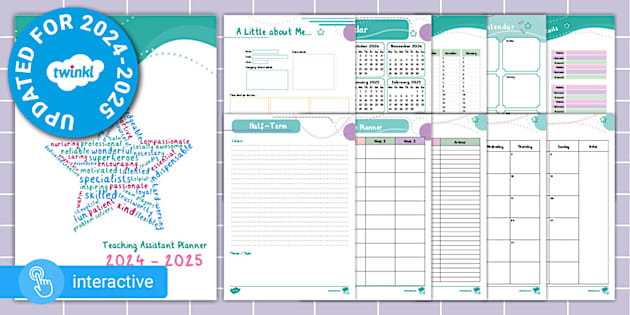 Teaching Assistant Planner 2024-2025 (Lehrer gemacht)