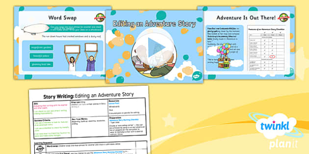Explorers: Up and Amelia Earhart: Story Writing 3 Y2 Lesson Pack