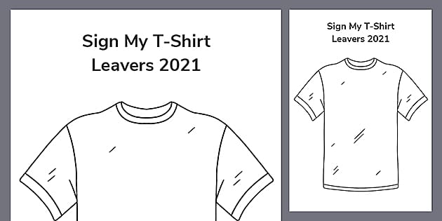 Sign My Leavers T-Shirt | Leavers' Resources | Beyond