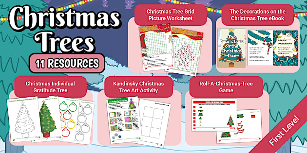 Christmas Trees First Level Resource Pack