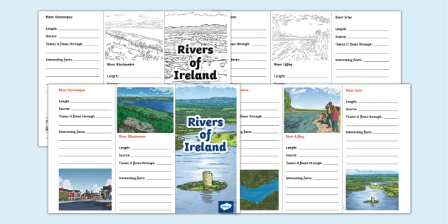 Rivers of Ireland Leaflet Template (teacher made) - Twinkl