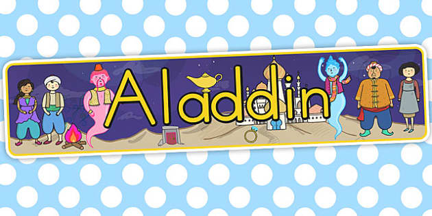 Aladdin Display Banner (Teacher-Made) - Twinkl