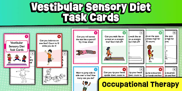 Sensory Diet Task Cards: Vestibular Activities for OT