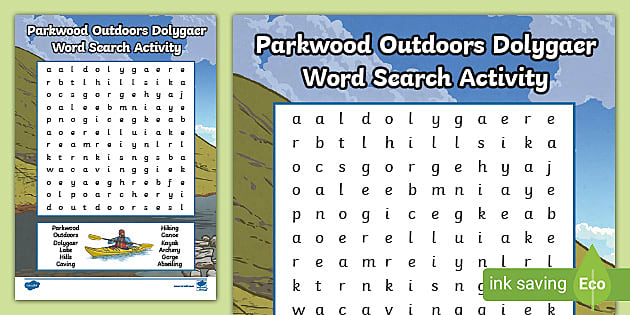 FREE! - Parkwood Outdoors Dolygaer Word Search Activity - Activities