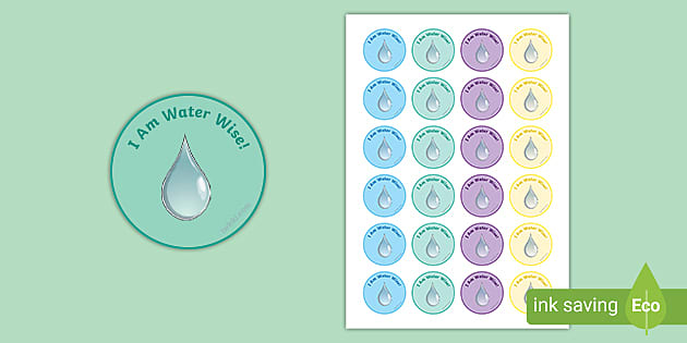 Water Wise Stickers (teacher made) - Twinkl