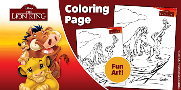 disney mystery coloring book lion king