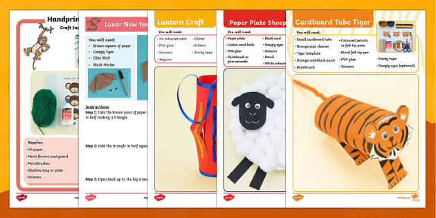 Lunar New Year Crafts 2022- Activity Pack (teacher made)