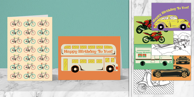 Transport Themed Card Pack | Twinkl Party - Twinkl