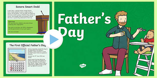 Happy Father's Day PowerPoint Presentation | EYLF | Twinkl