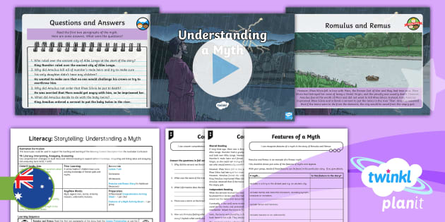 PlanIt English Year 4 Myths and Legends: Romulus and Remus Storytelling (1)