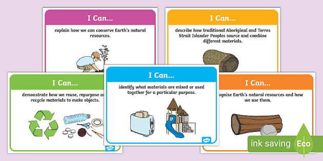 Marvellous Materials Year 2 I Can Statements (teacher made)