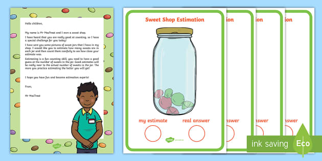 Sweet Shop Estimation Resource Pack (teacher made) - Twinkl