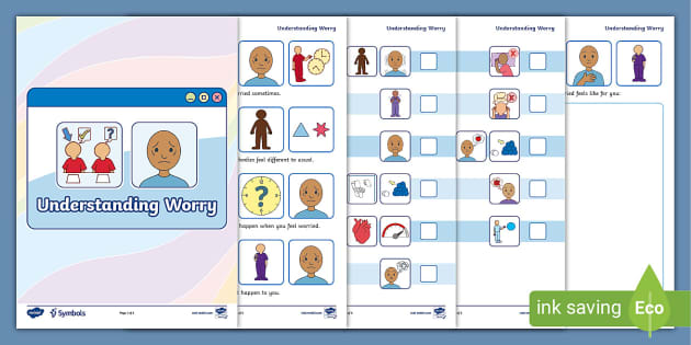 Twinkl Symbols: Understanding My Emotions - Worry - Twinkl