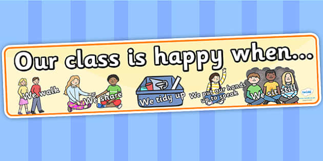 Happy Class Display Banner - happy class, display, banner
