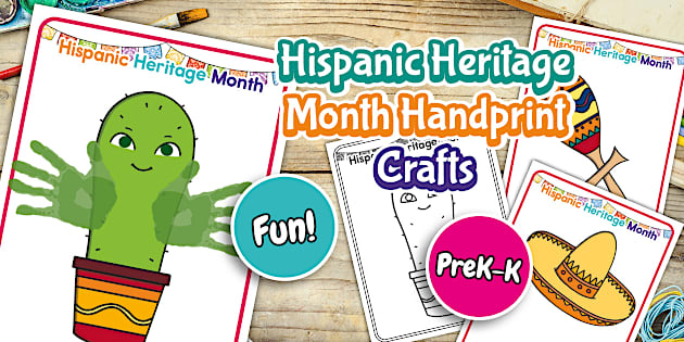 Hispanic Heritage Month Handprint Crafts (teacher made)