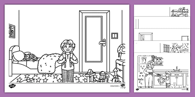 Eric e gata de grădi! – Desene de colorat (teacher made)